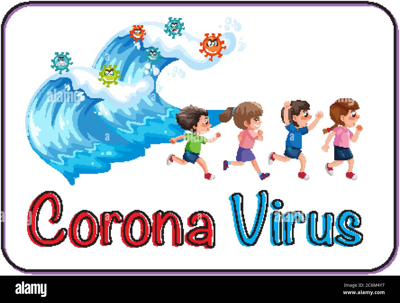 Second Wave of Corona Virus illustration Stock Vector Image & Art - Alamy