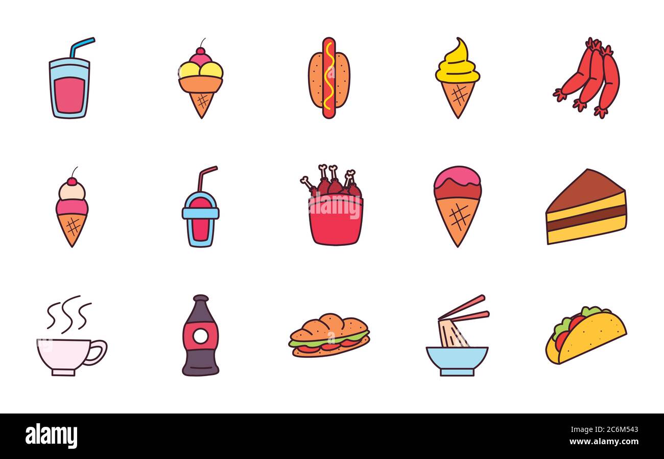 Chicken taco bowl Stock Vector Images - Alamy