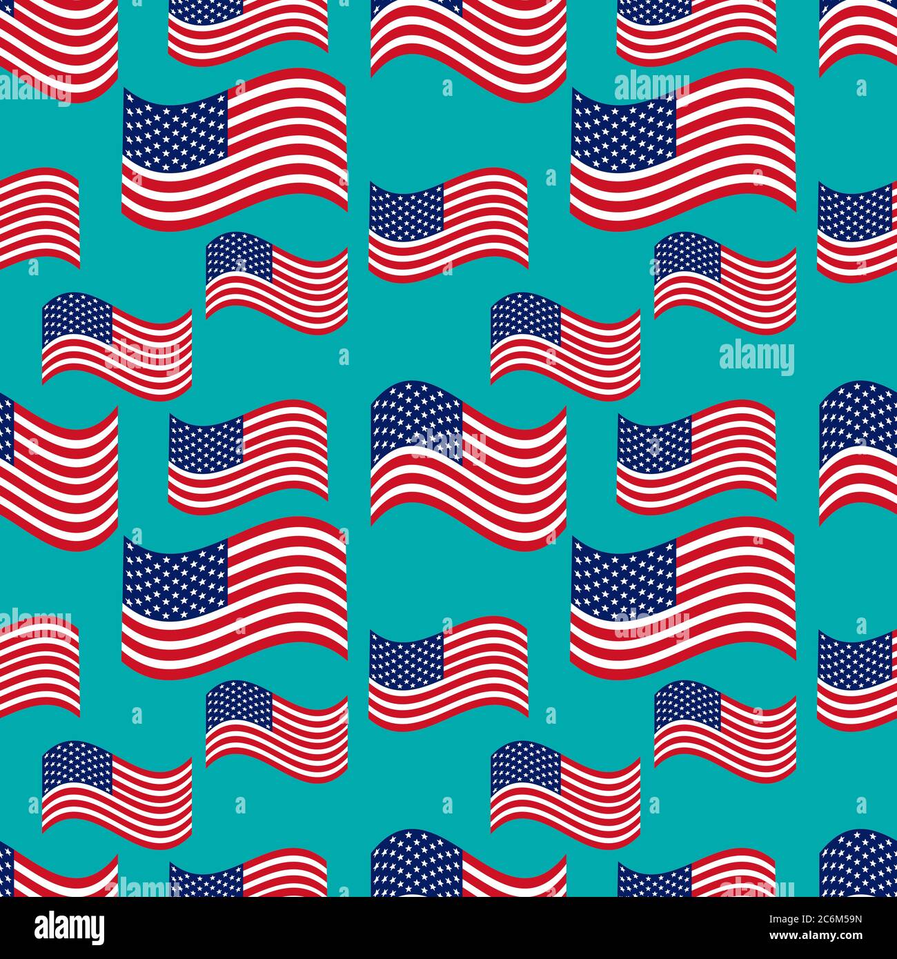 united states of america wavy flag seamless pattern vector illustration ...