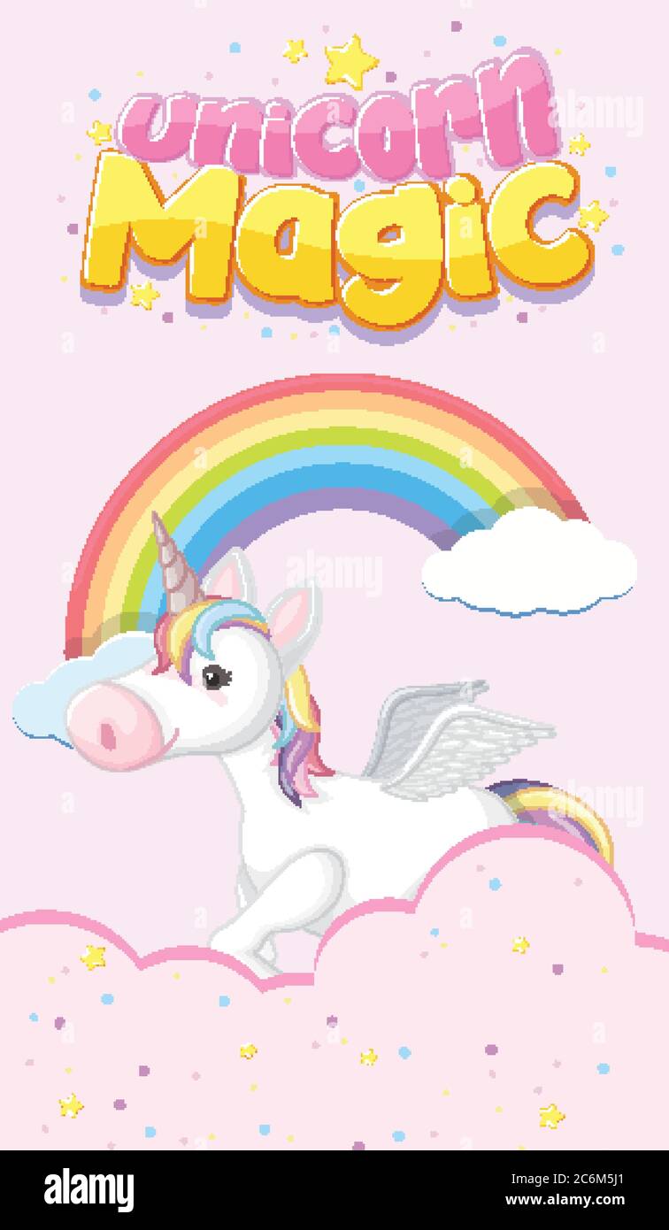 Magic unicorn logo hi-res stock photography and images - Alamy