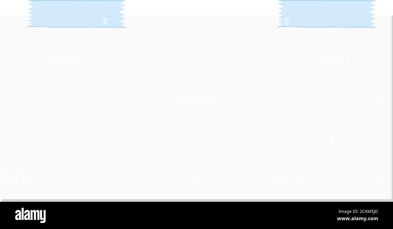 Blank cardboard note paper taped illustration Stock Vector Image & Art ...