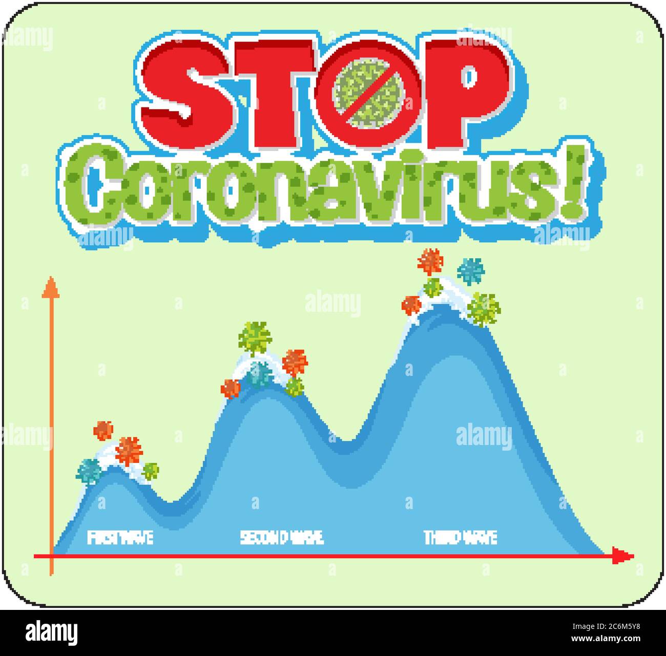 Second Wave of Corona Virus illustration Stock Vector Image & Art - Alamy