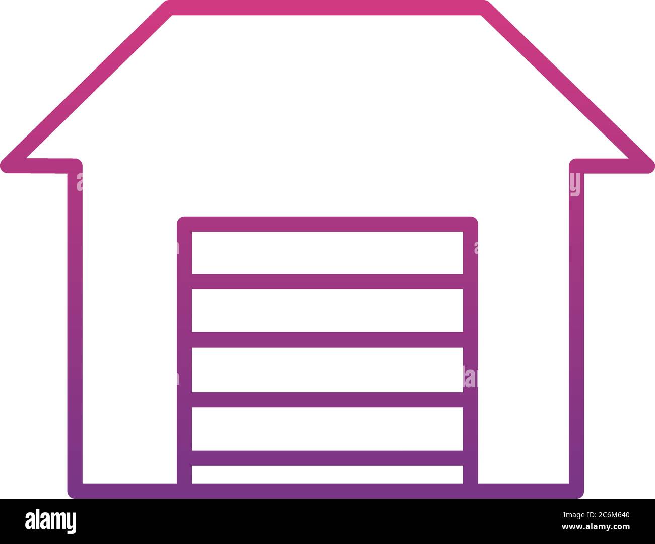 house storage icon over white background, gradient style, vector ...