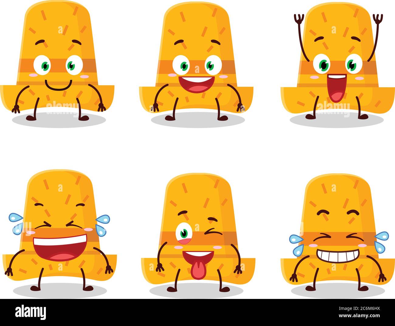 Cartoon character of straw hat with smile expression Stock Vector Image ...