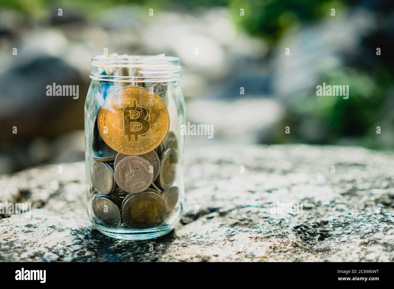 Bitcoin The Jar Full Of Coin And Bank Notes Meaning Of Saving bitcoin-the-jar-full-of-coin-and-bank-notes-meaning-of-saving