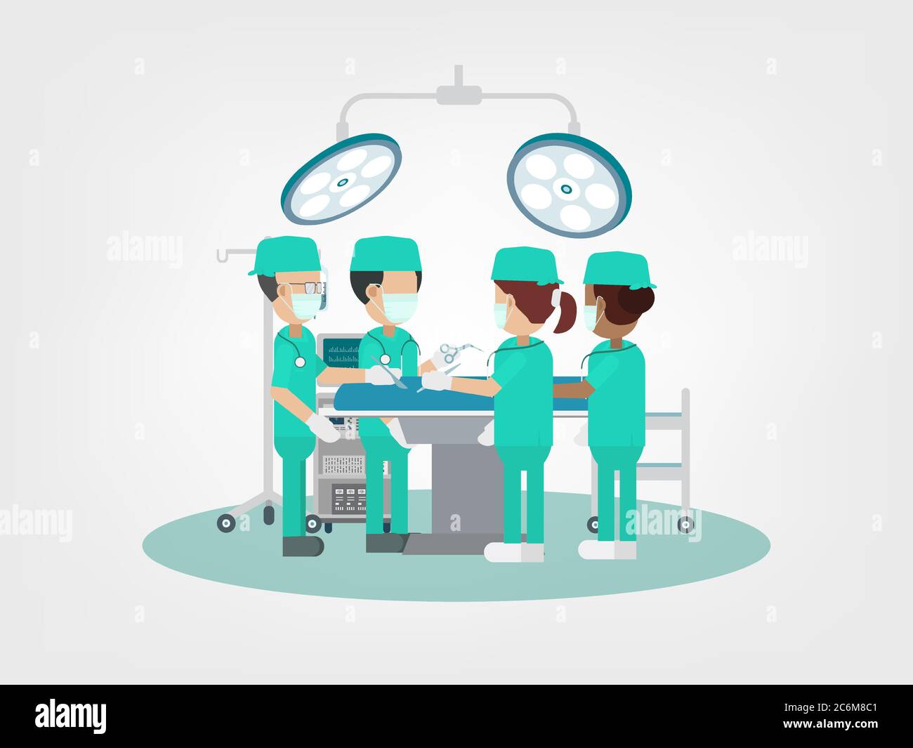 Surgical Team Cartoon