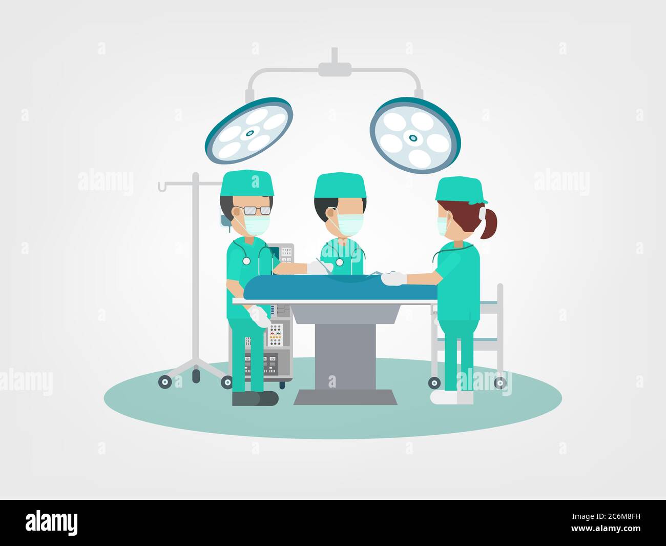 Surgeon in operation room Stock Vector Images - Alamy