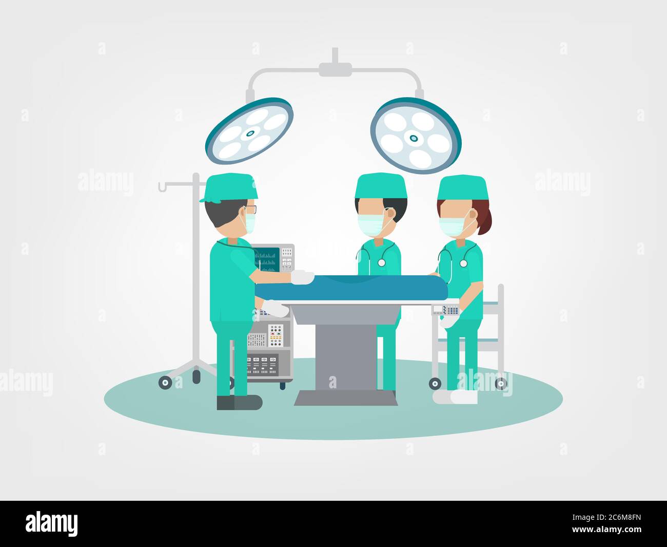 Operation surgery surgeon team Stock Vector Images - Alamy