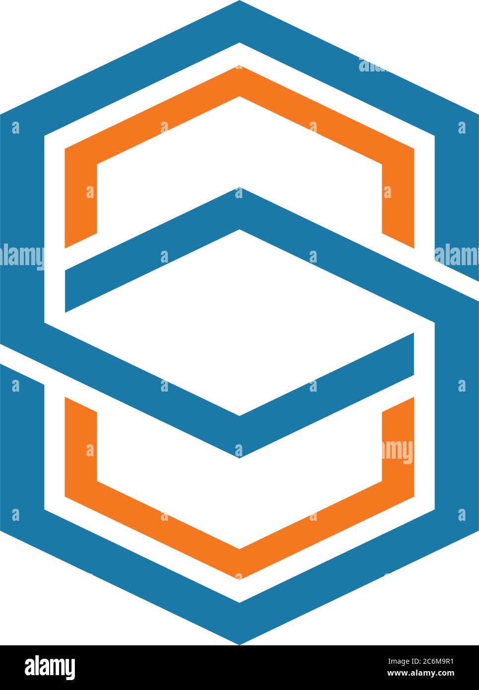 Hexagon with S letter inside Stock Vector Image & Art - Alamy