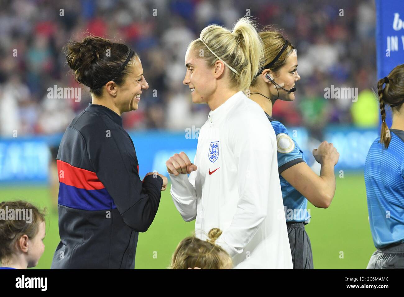 USA vs England Match during the 2020 SheBelieves Cup at Exploria ...