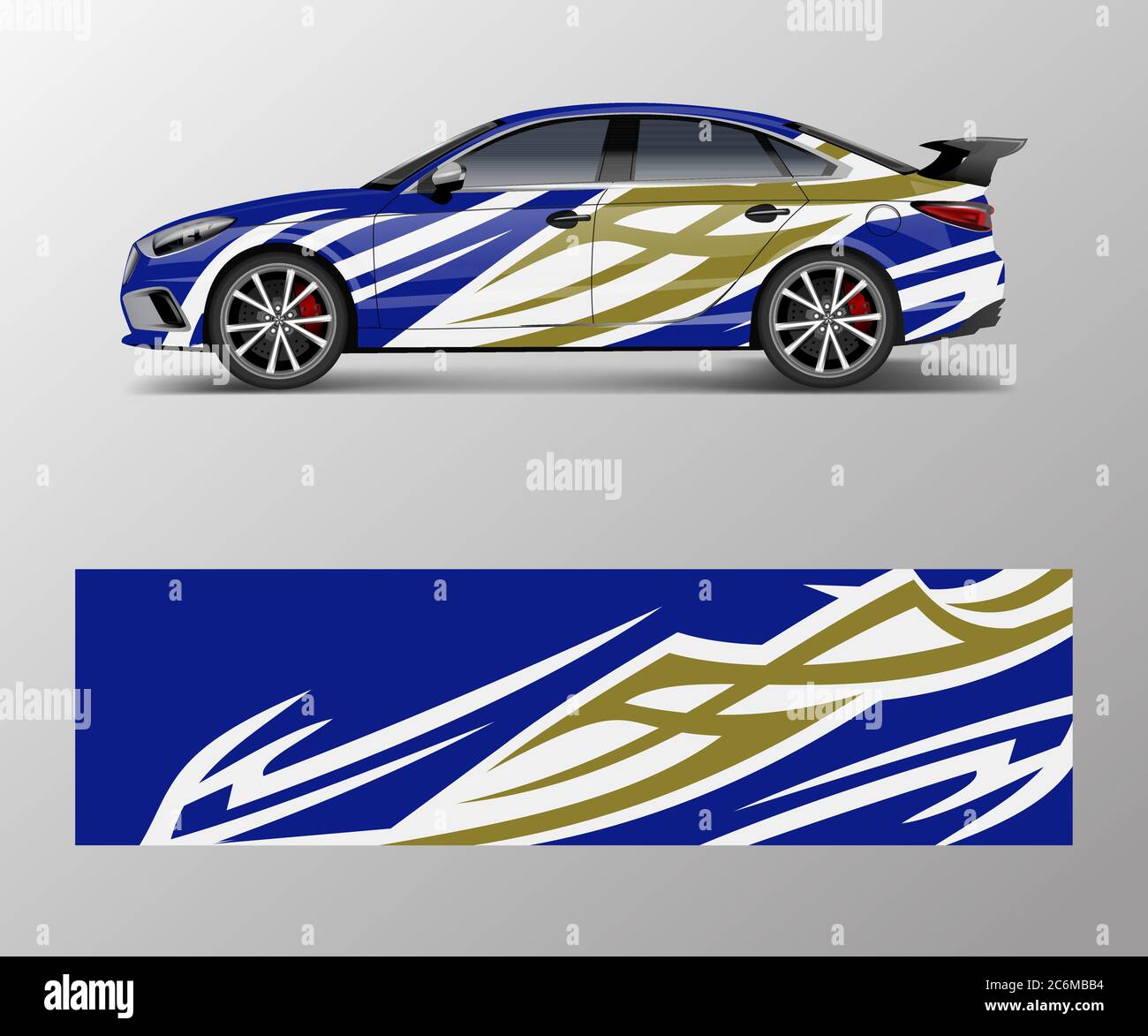 wrap design for custom sport car. Sport racing car wrap decal and ...