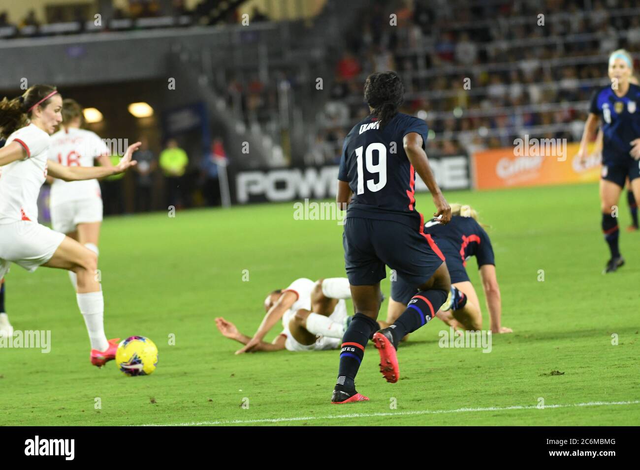 USA vs England Match during the 2020 SheBelieves Cup at Exploria ...