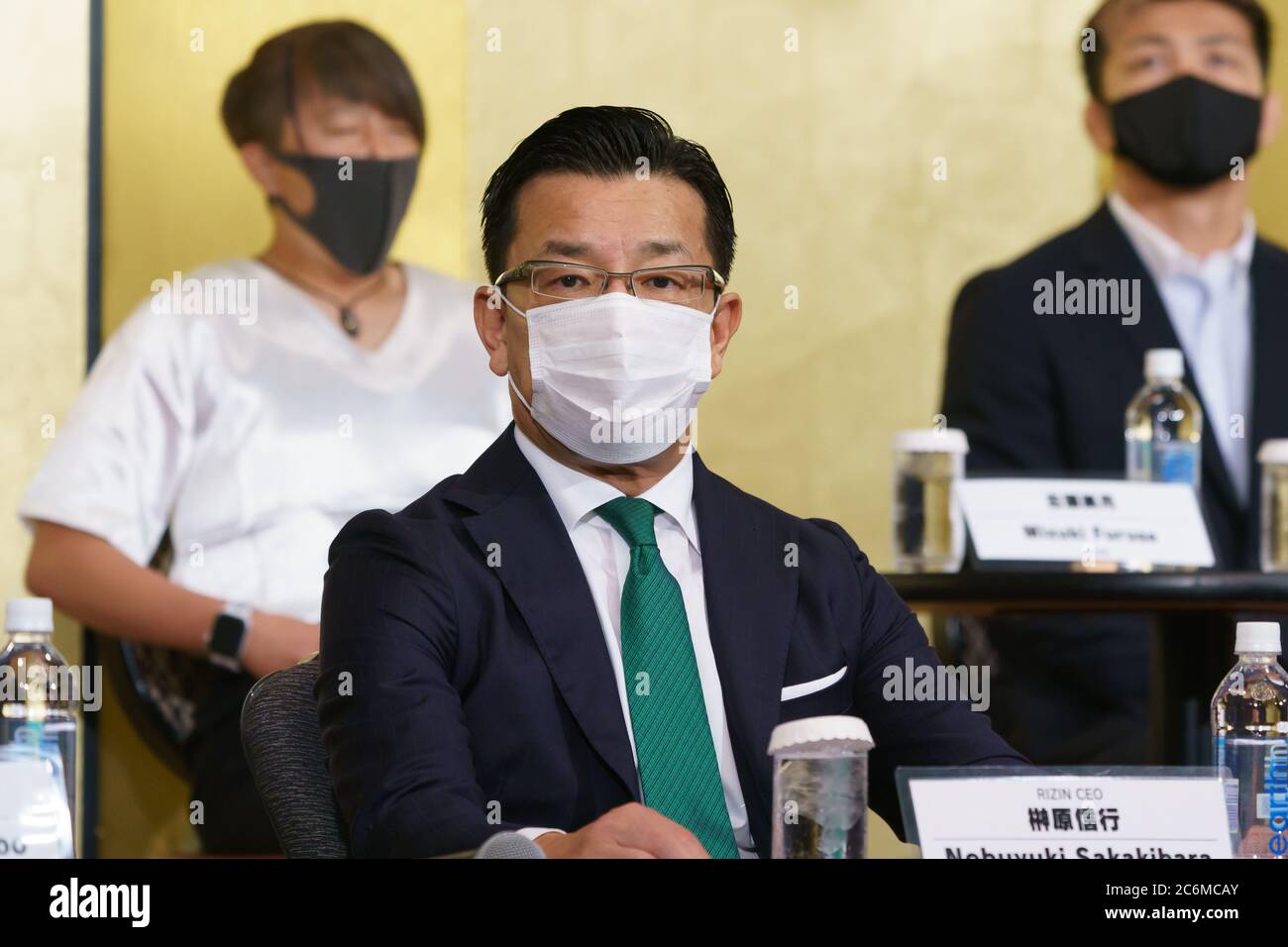 Yokohama City. 09th July, 2020. RIZIN president Nobuyuki Sakakibara ...