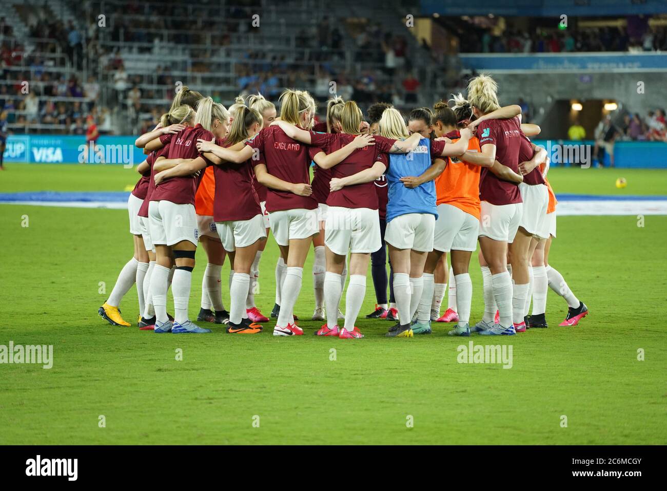 USA vs England Match during the 2020 SheBelieves Cup at Exploria ...