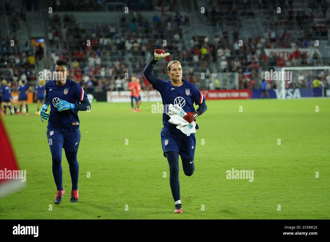 USA vs England Match during the 2020 SheBelieves Cup at Exploria ...