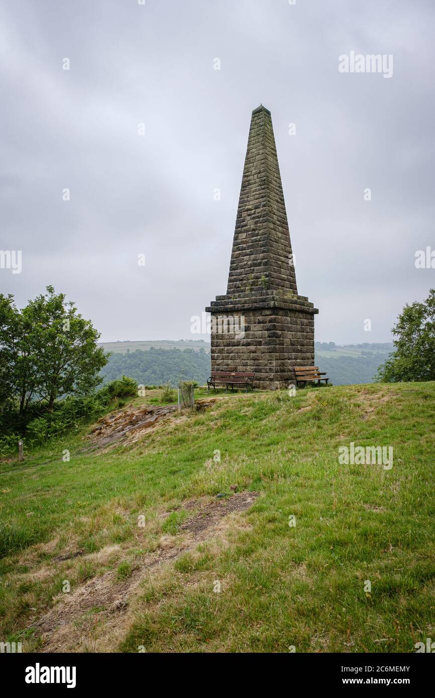 Wadsworth war memorial near Pecket Well, West Yorkshire England Stock ...