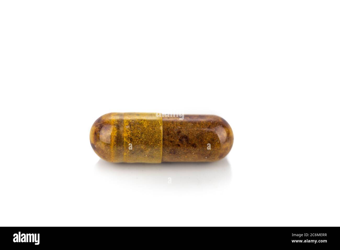 Close-up of medicine drug in capsule format on white background Stock ...