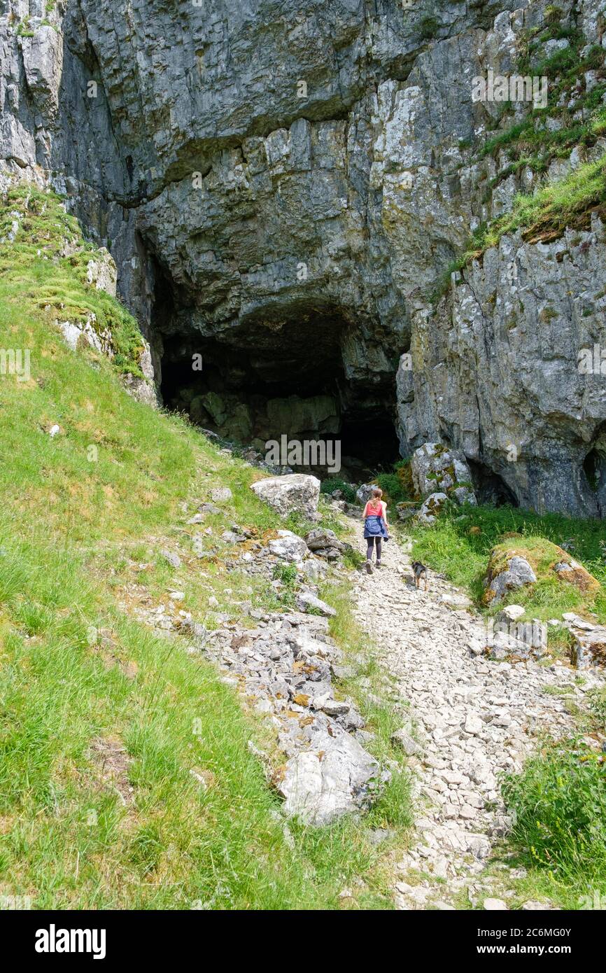 Victoria Cave, Attermire Scar, near Settle, Yorkshire Dales, England ...