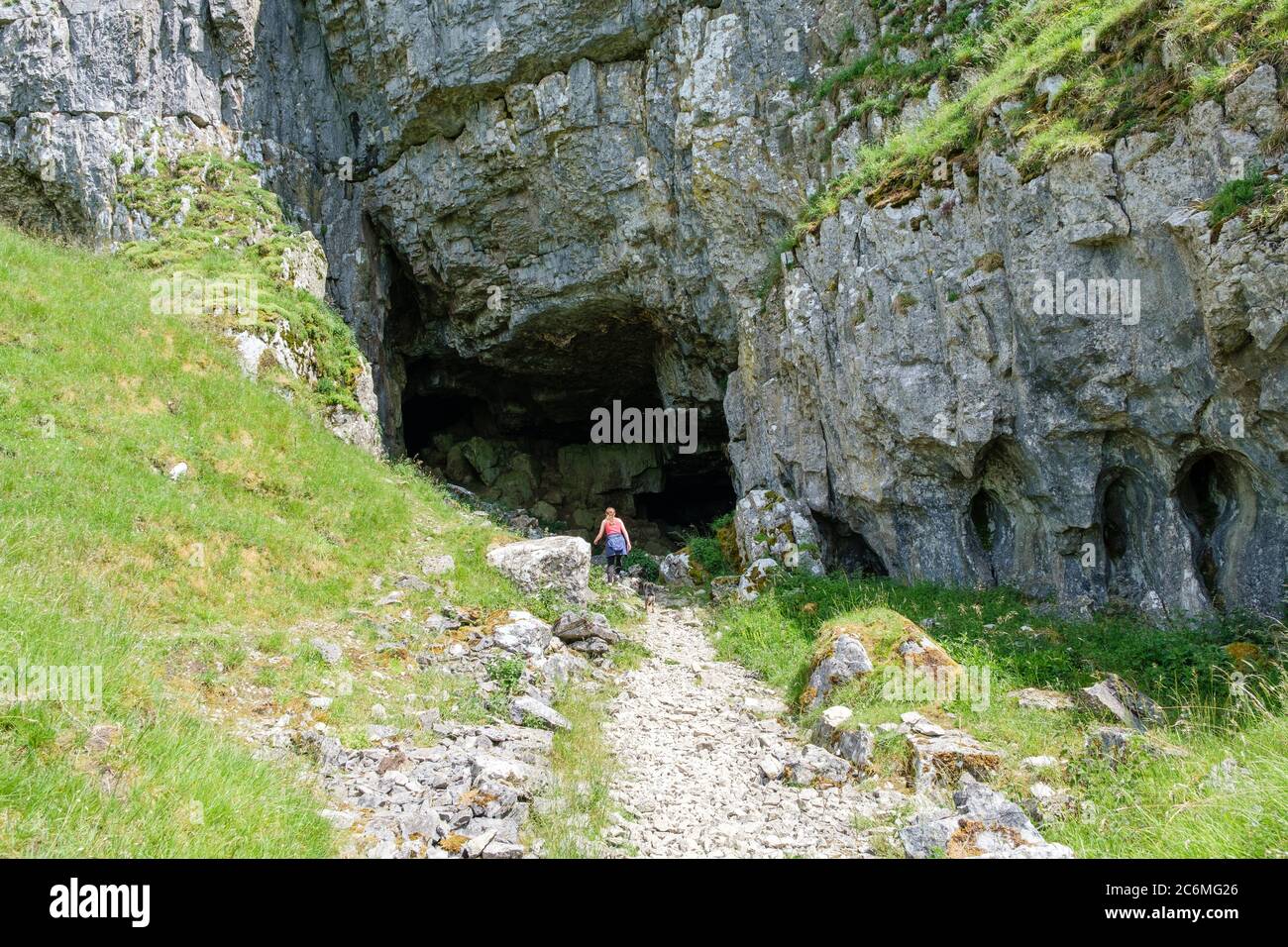 Victoria Cave, Attermire Scar, near Settle, Yorkshire Dales, England ...
