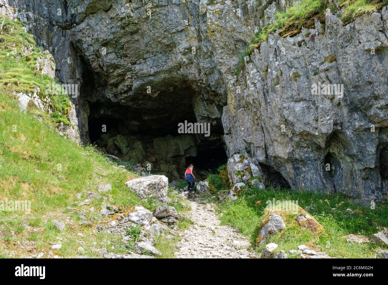 Victoria Cave, Attermire Scar, near Settle, Yorkshire Dales, England ...