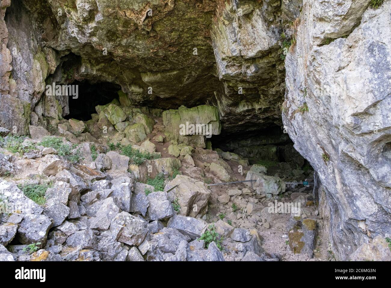 Victoria Cave, Attermire Scar, near Settle, Yorkshire Dales, England ...