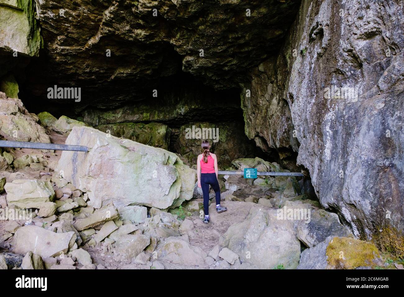 Victoria Cave, Attermire Scar, near Settle, Yorkshire Dales, England ...