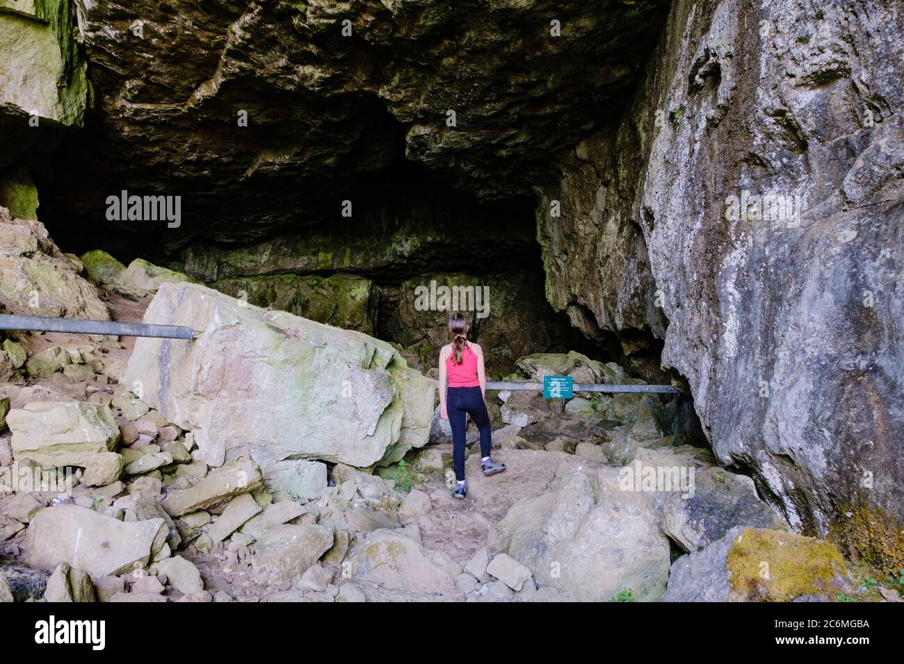Victoria Cave, Attermire Scar, near Settle, Yorkshire Dales, England ...