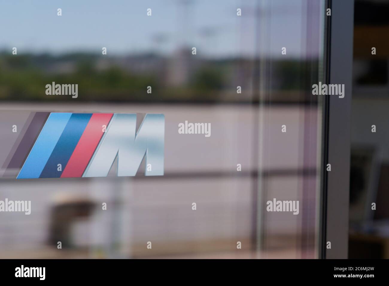 Bordeaux , Aquitaine / France - 07 07 2020 : bmw motorsport sign logo ...