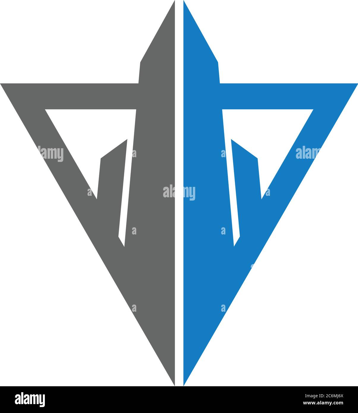 Triangle of land Stock Vector Images - Alamy