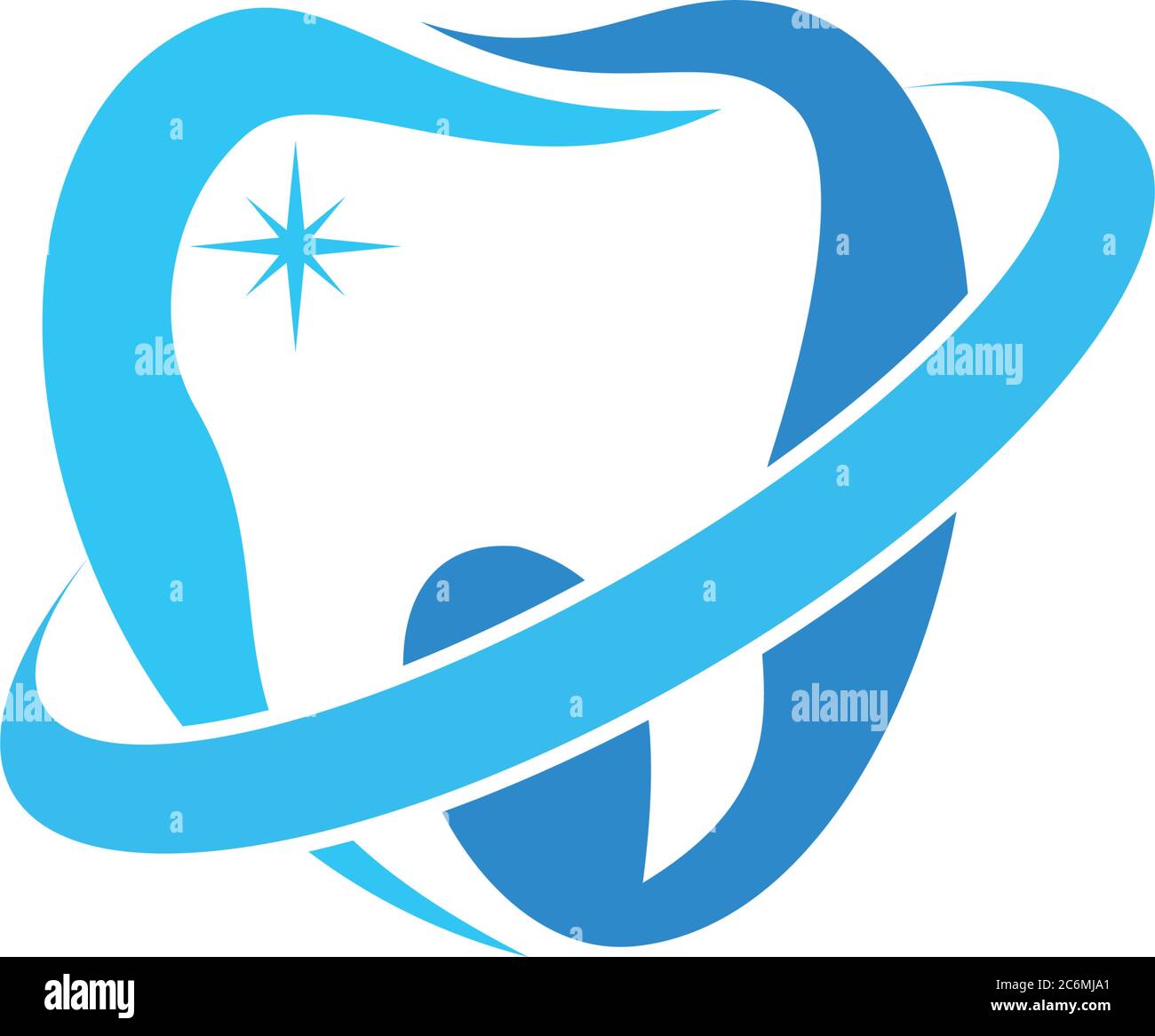 Clean and shiny teeth with light blue background Stock Vector Image ...