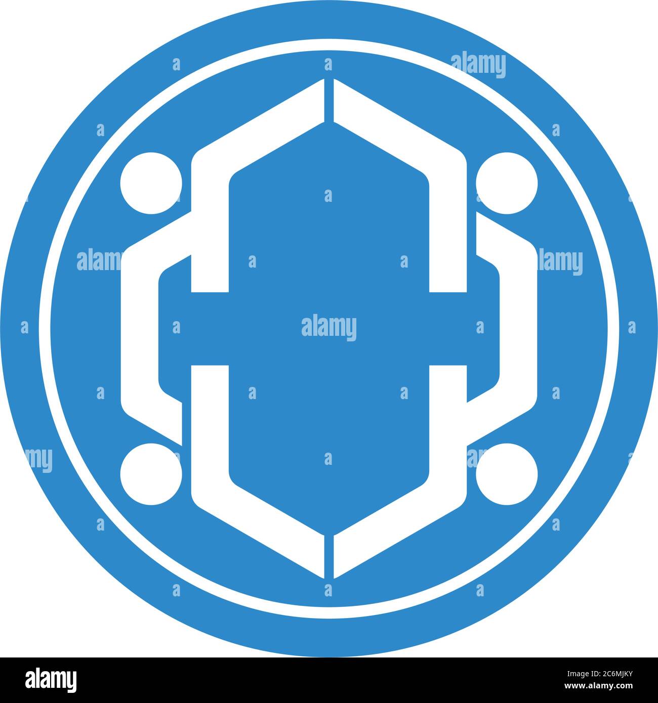 Circle inside the square Stock Vector Images - Alamy