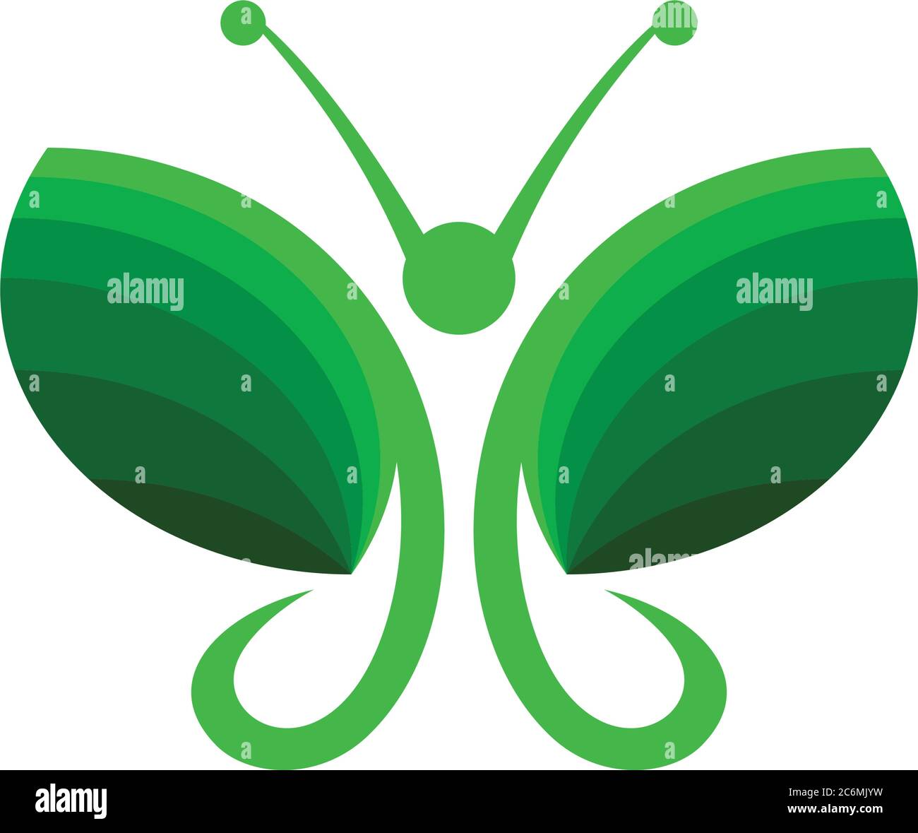 Abstract butterfly with green nature Stock Vector Image & Art - Alamy