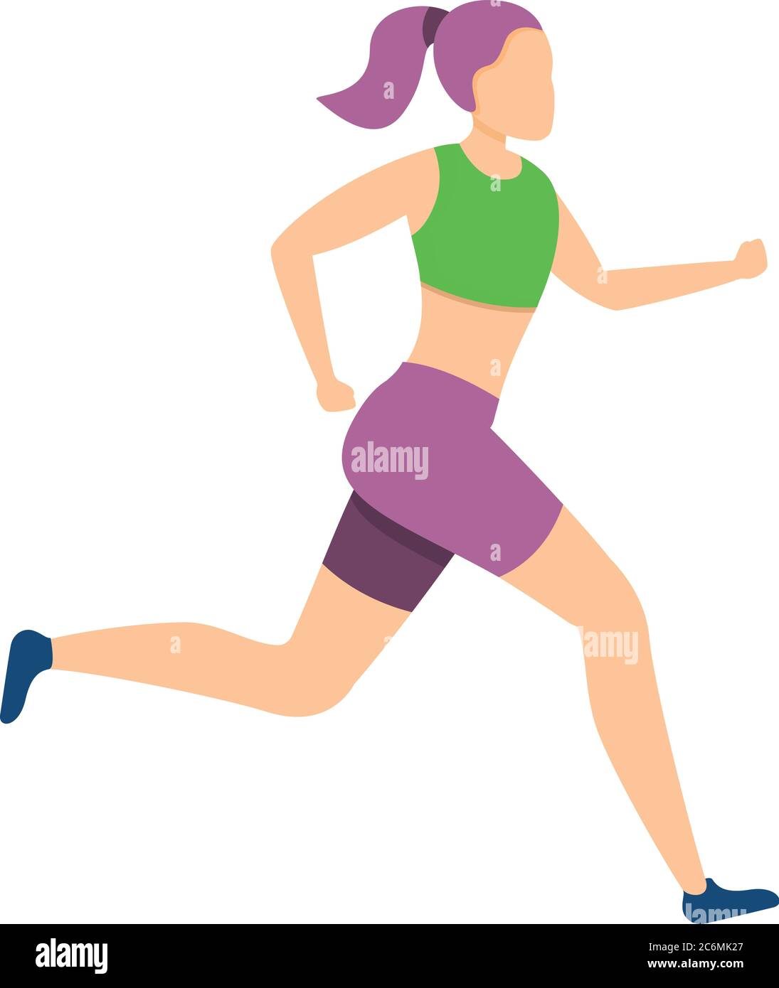 Personal morning running icon. Cartoon of personal morning running ...