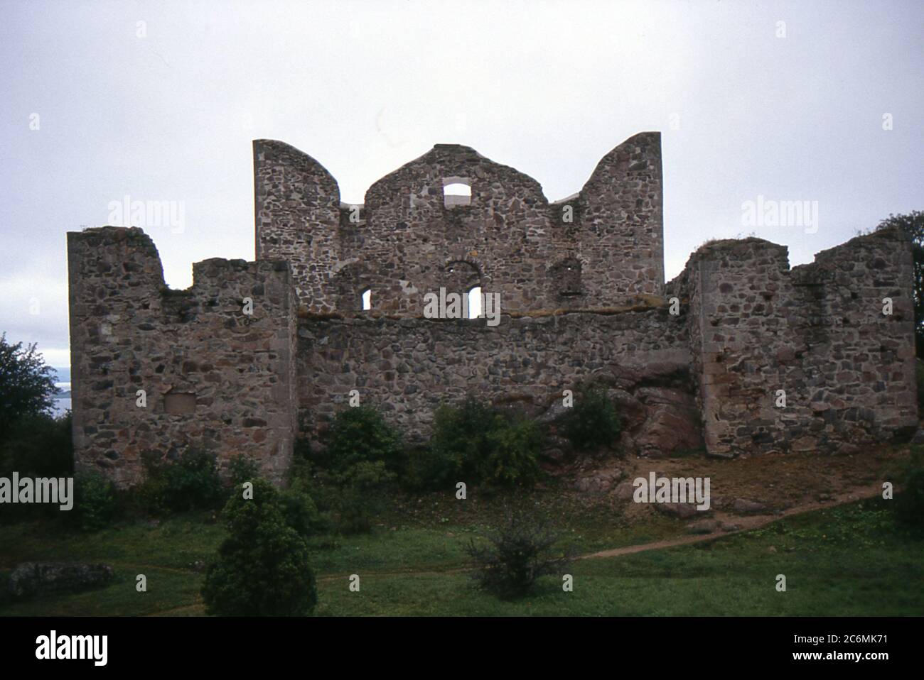 Old castle ruins in Sweden Stock Photo - Alamy