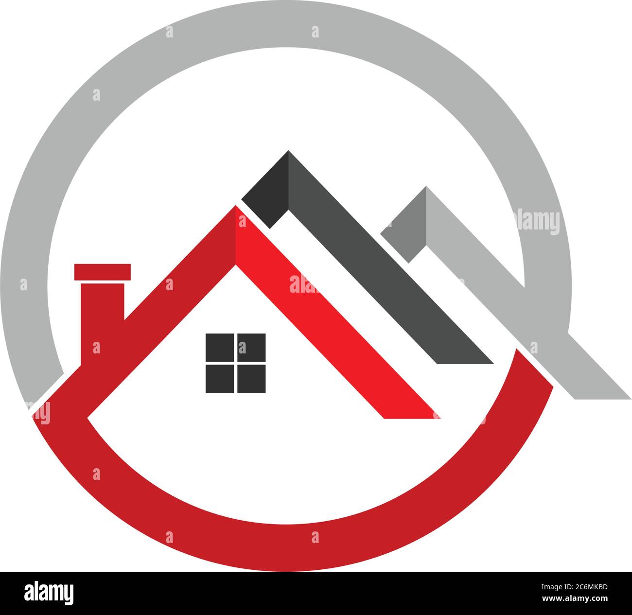 Circle and exclusive house inside Stock Vector Image & Art - Alamy