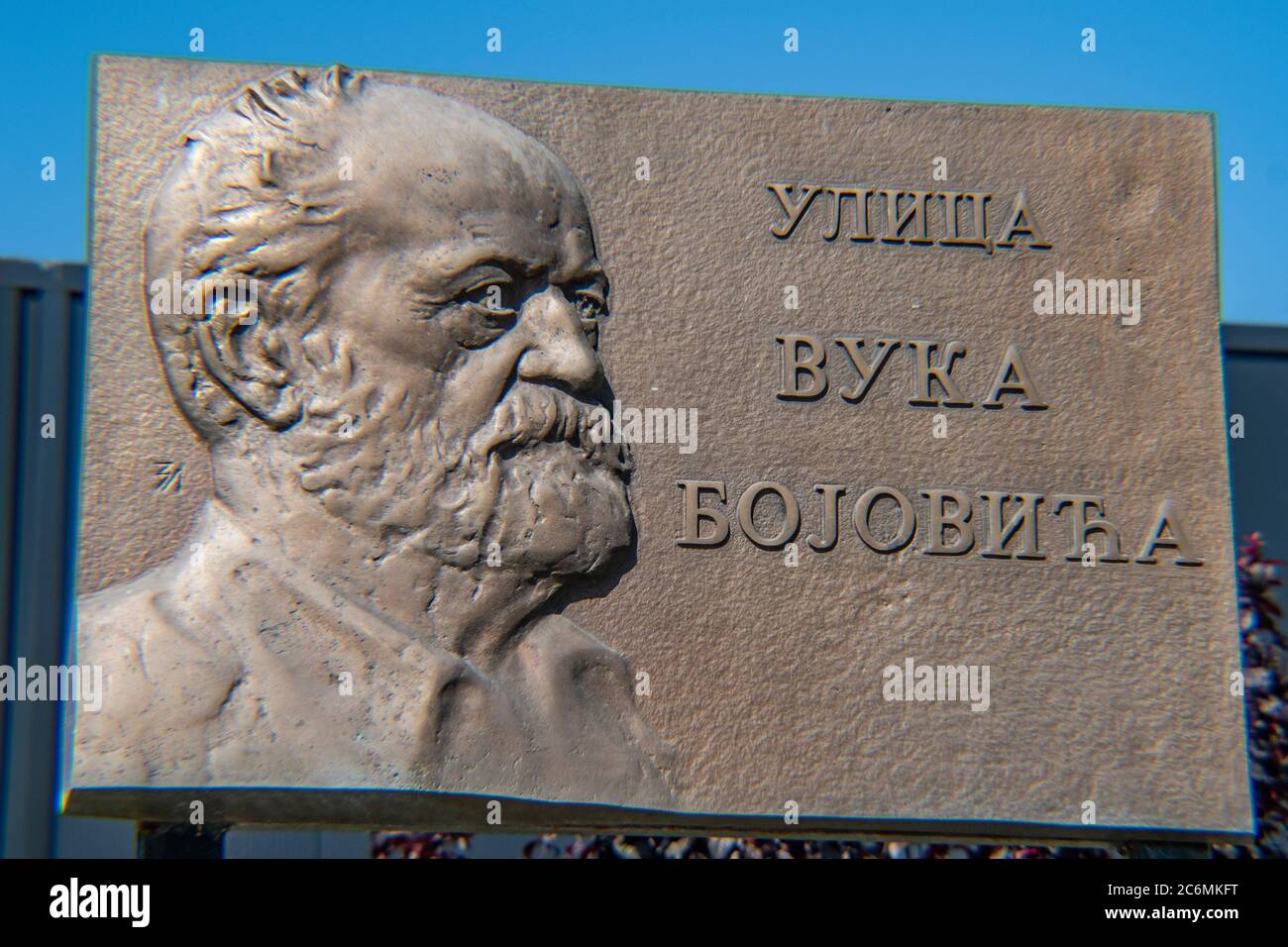 Sing of street "Vuk Bojovic" Jagodina ZOO, Serbia, Ulica Vuka Bojovica ...