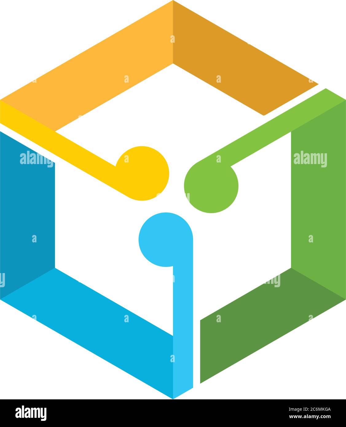 Abstract hexagonal shape Stock Vector Image & Art - Alamy