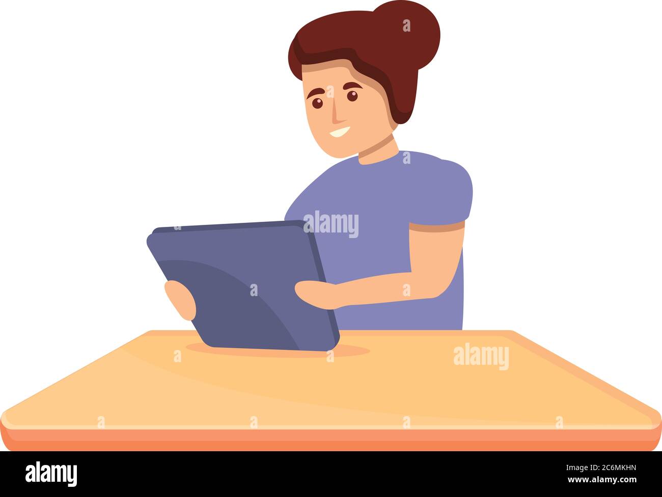 Programming children icon. Cartoon of programming children vector icon ...