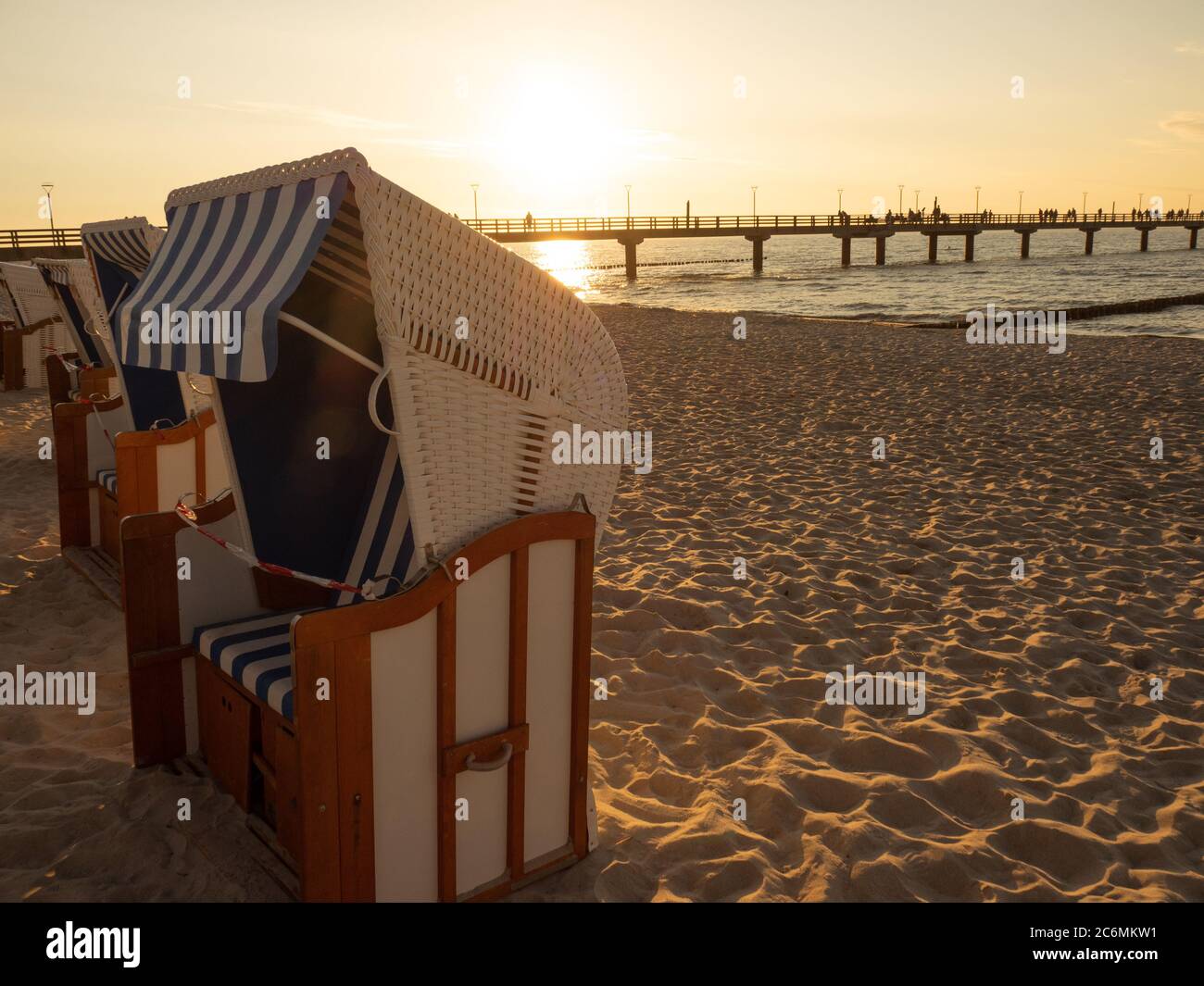 summer evening at the beach Stock Photo - Alamy