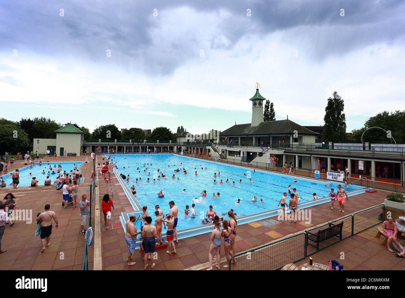 Peterborough Lido, pictured taken on 27.05.2017, is extremely busy, but ...