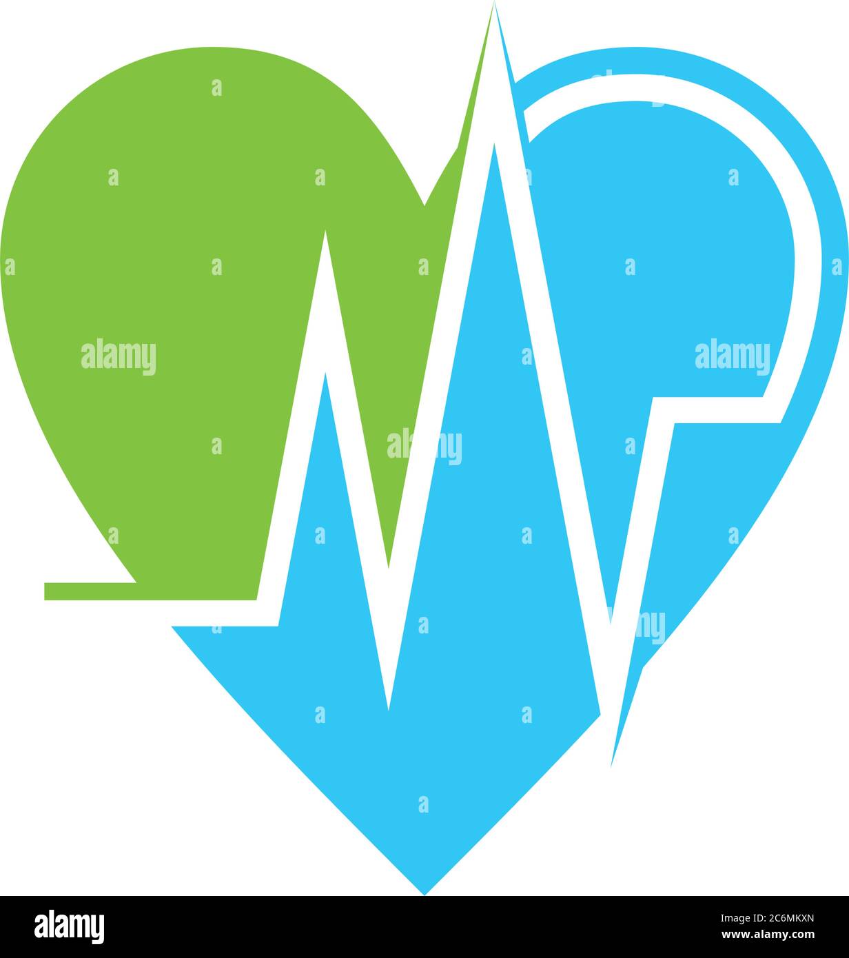 Healthy pulse with love shape Stock Vector Image & Art - Alamy
