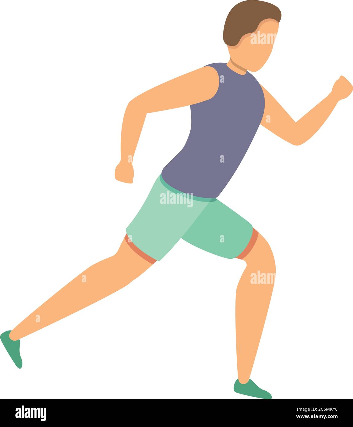 Muscle running icon. Cartoon of muscle running vector icon for web ...