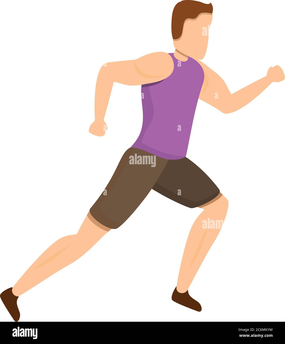 Tracker morning running icon. Cartoon of tracker morning running vector ...