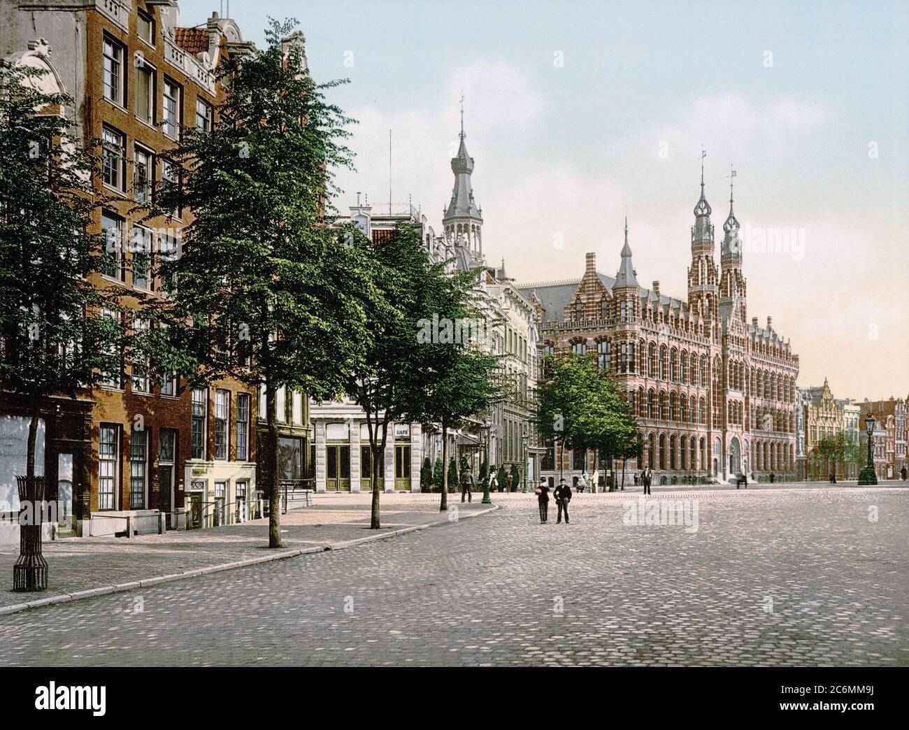 The post office, Amsterdam, Holland ca. 1890-1900 Stock Photo - Alamy