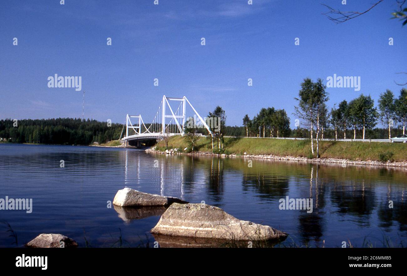 Bridge in Finland Stock Photo - Alamy