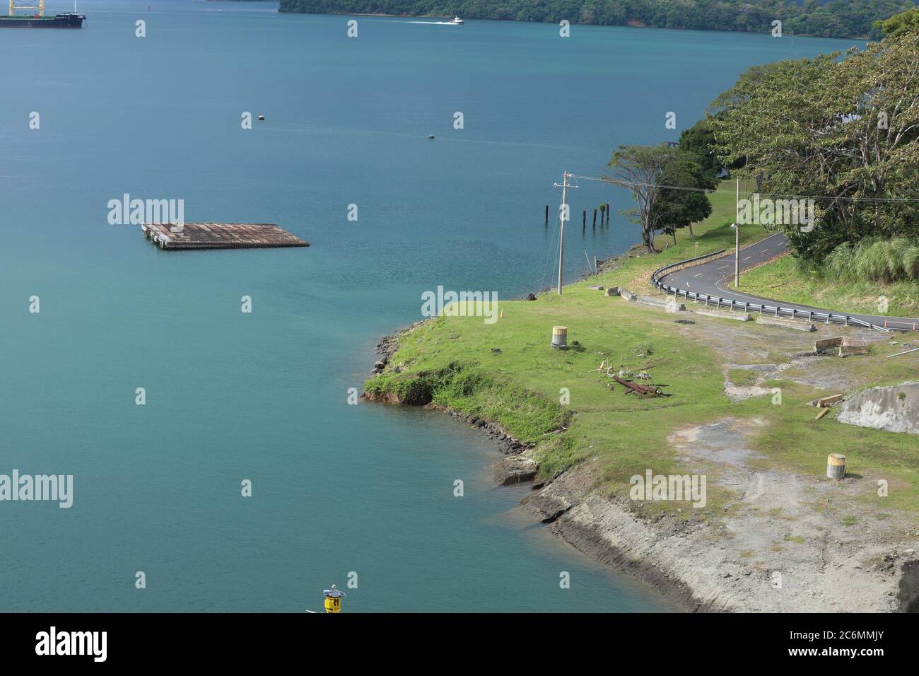 The new Gatun Lock rolling gate slides open to let a cruise ship into ...