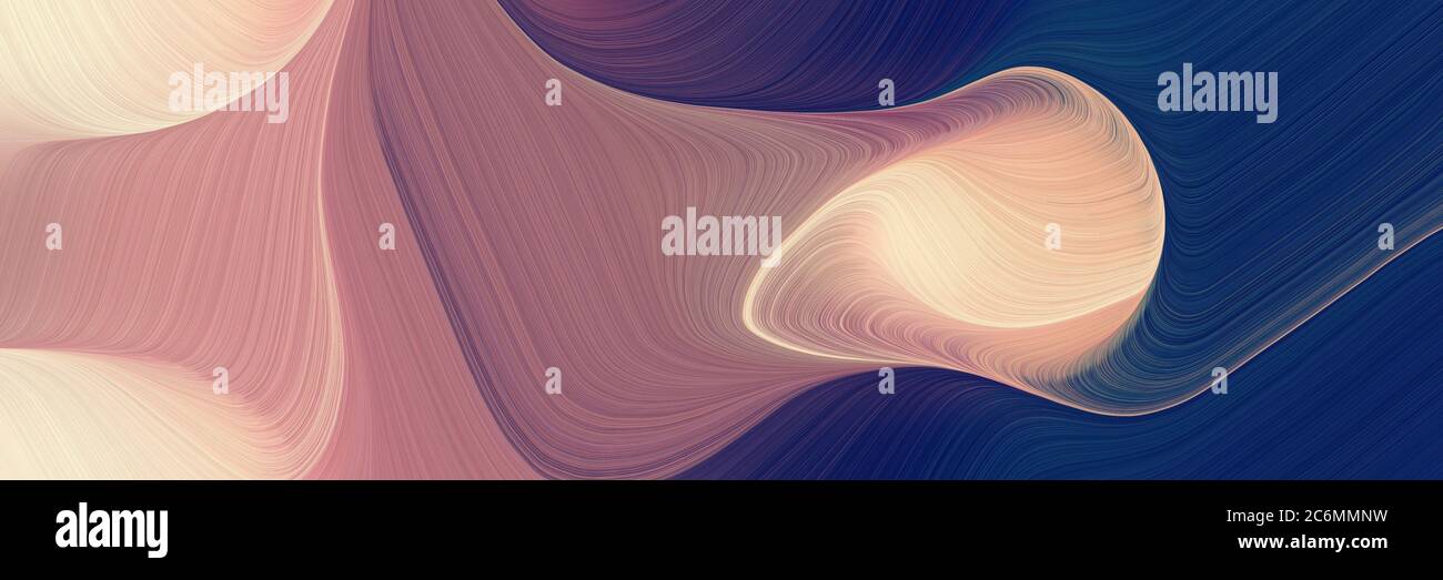 creative decorative curves style with rosy brown, midnight blue and ...
