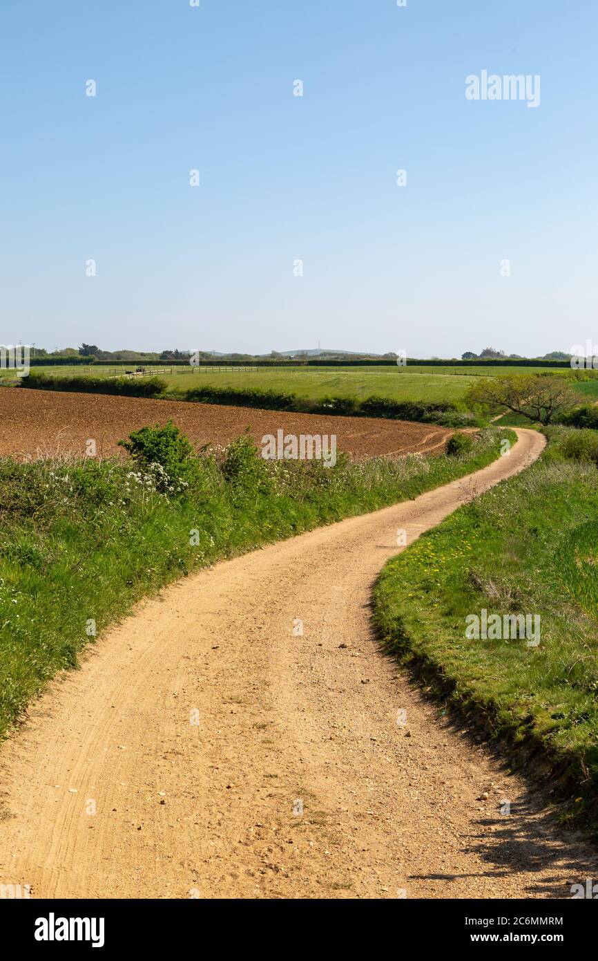 Clear pathway through fields hi-res stock photography and images - Alamy