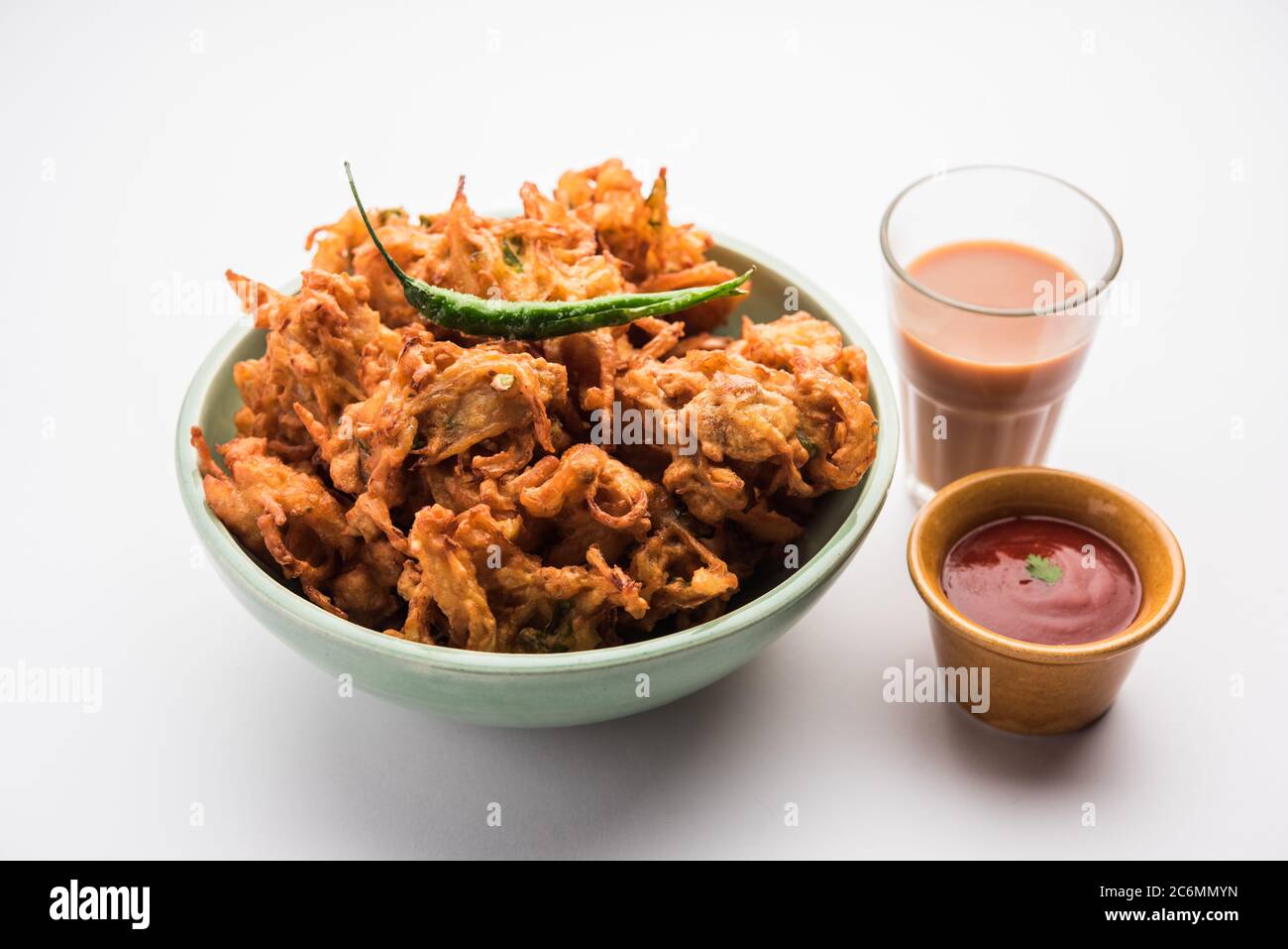 Onion Pakoda And Tea