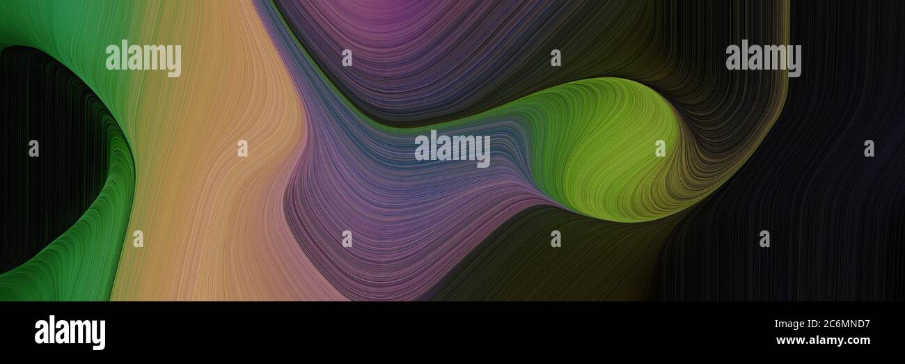 beautiful decorative curves graphic with pastel brown, very dark green ...